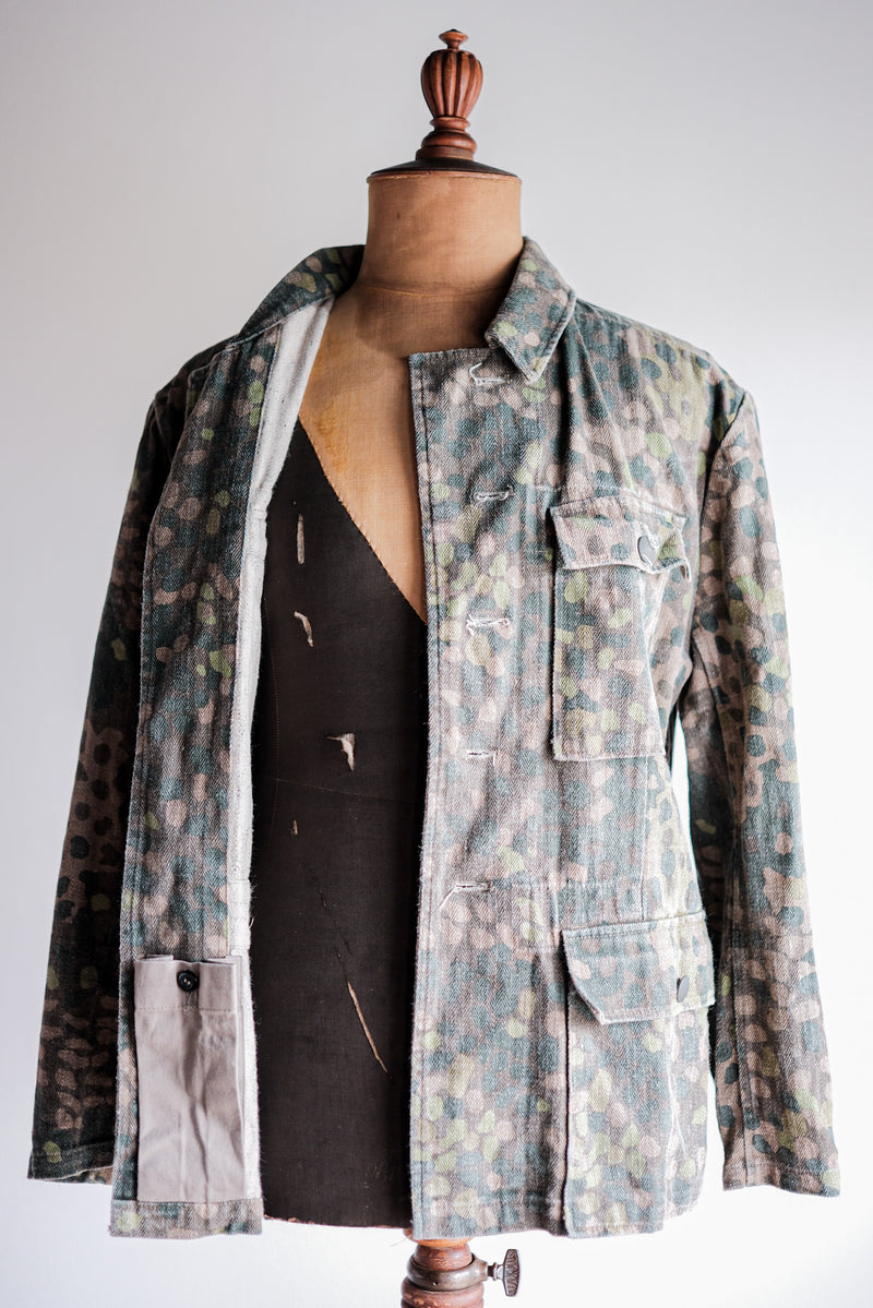 [~00's] German Waffen-SS Type Pea Dot Camouflage M44 HBT Field Jacket