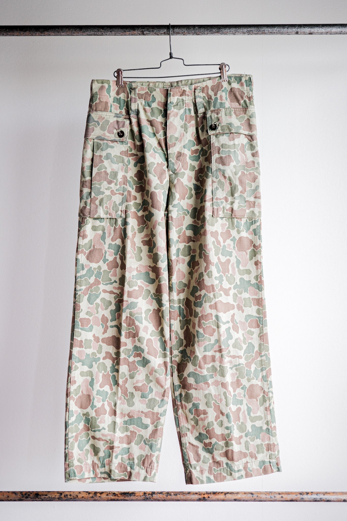 50's】Dutch Army Frogskin Camouflage Field Trousers Size.46