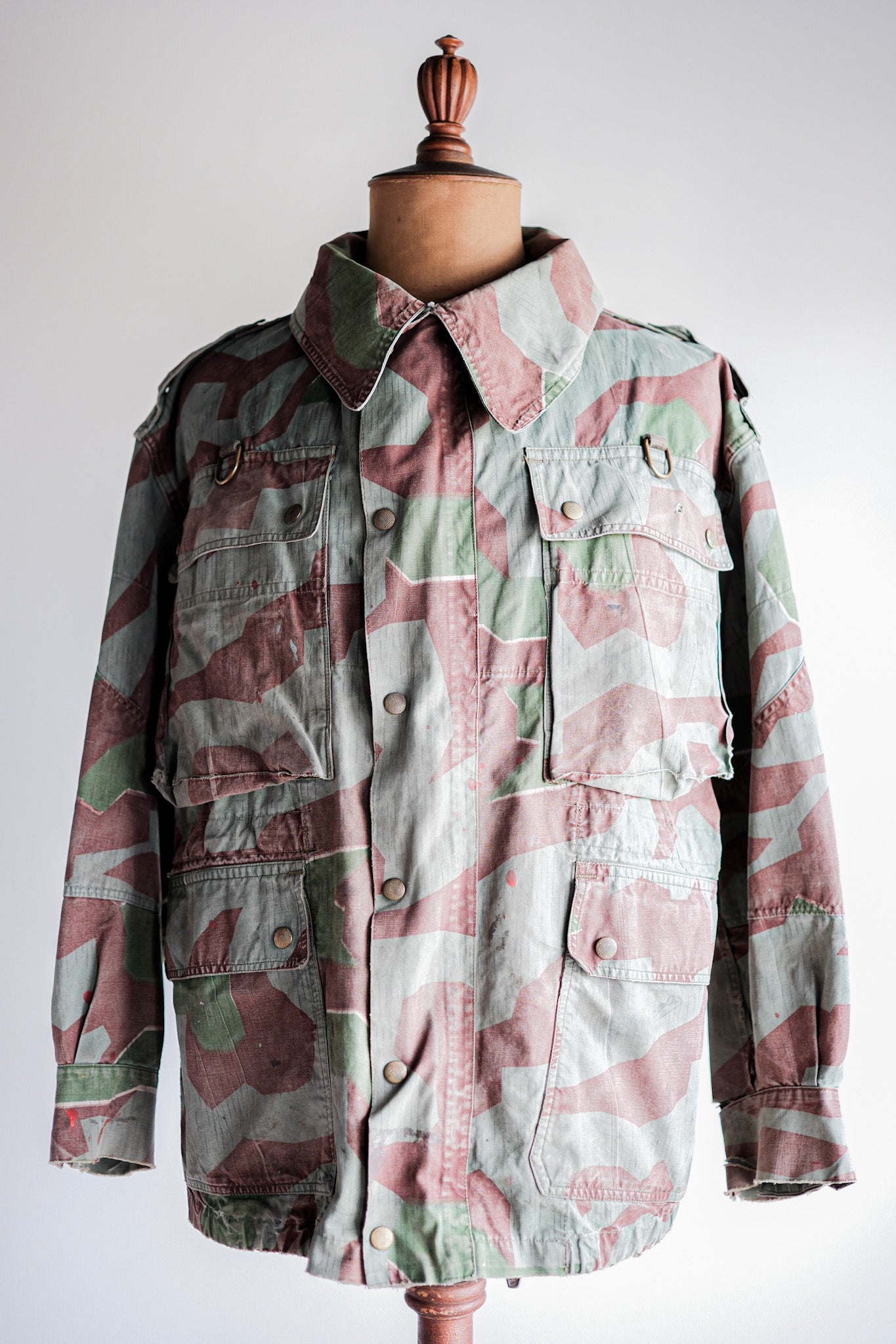 50's】German Army Splinter Camouflage Paratrooper Jacket