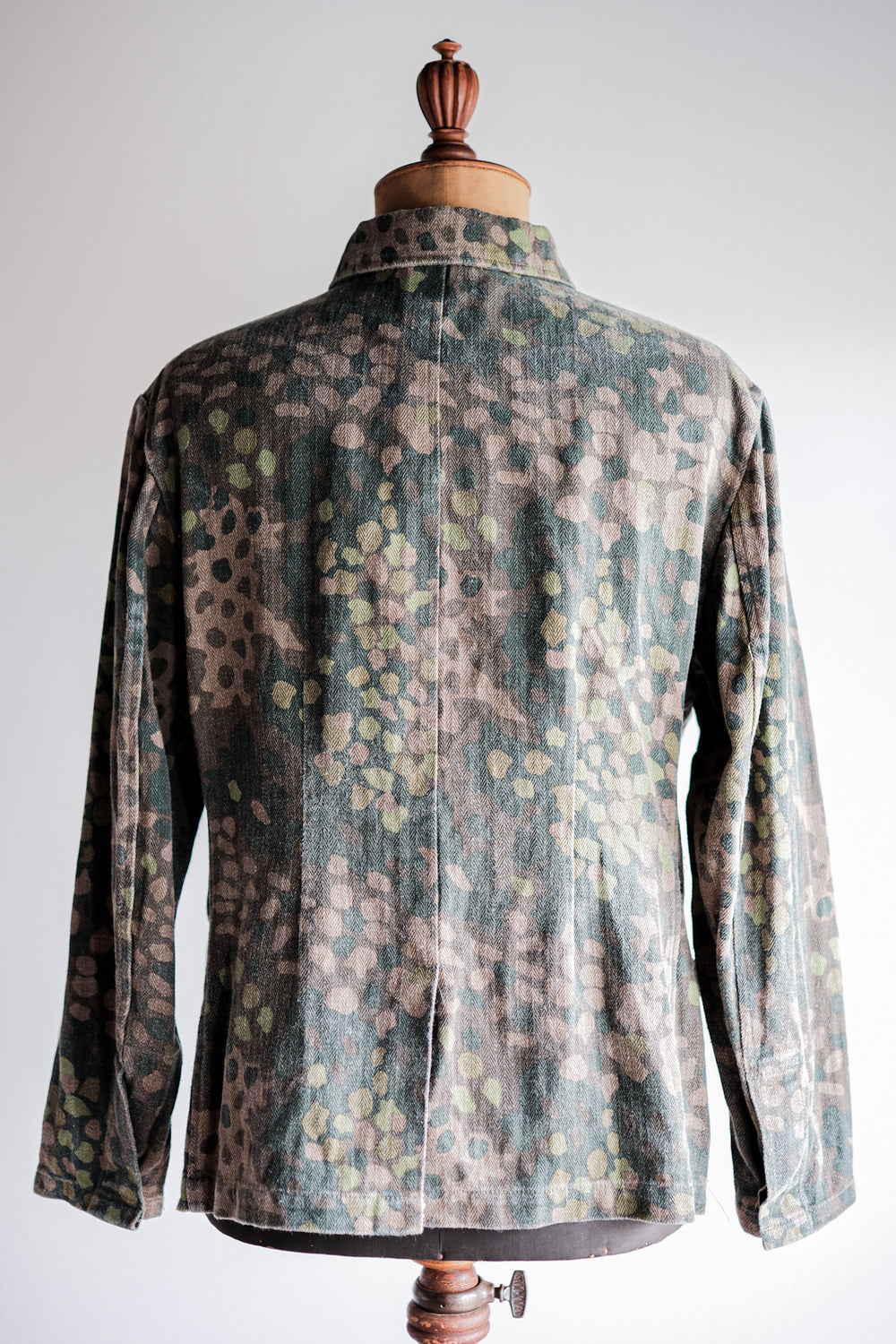 00's】German Waffen-SS Type Pea Dot Camouflage M44 HBT Field Jacket "