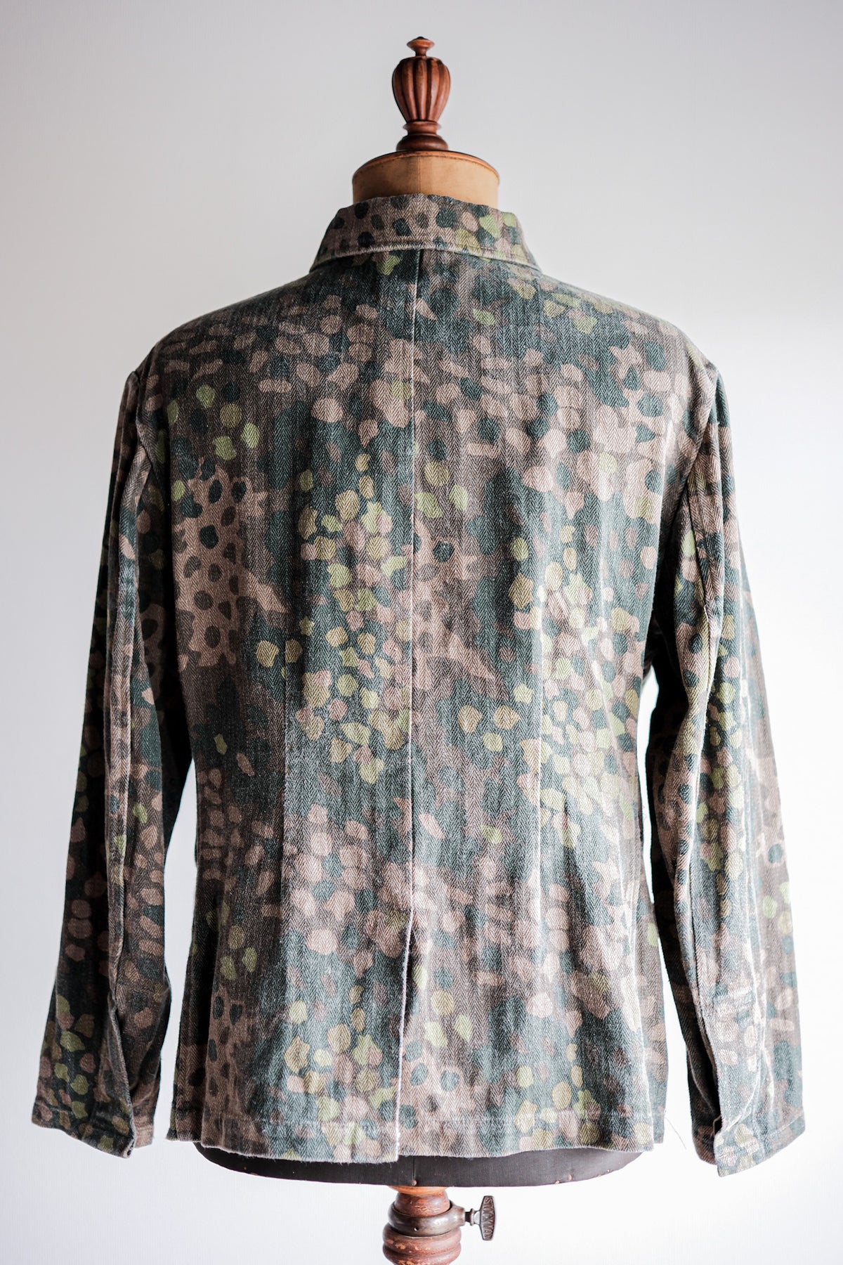 00's】German Waffen-SS Type Pea Dot Camouflage M44 HBT Field Jacket "