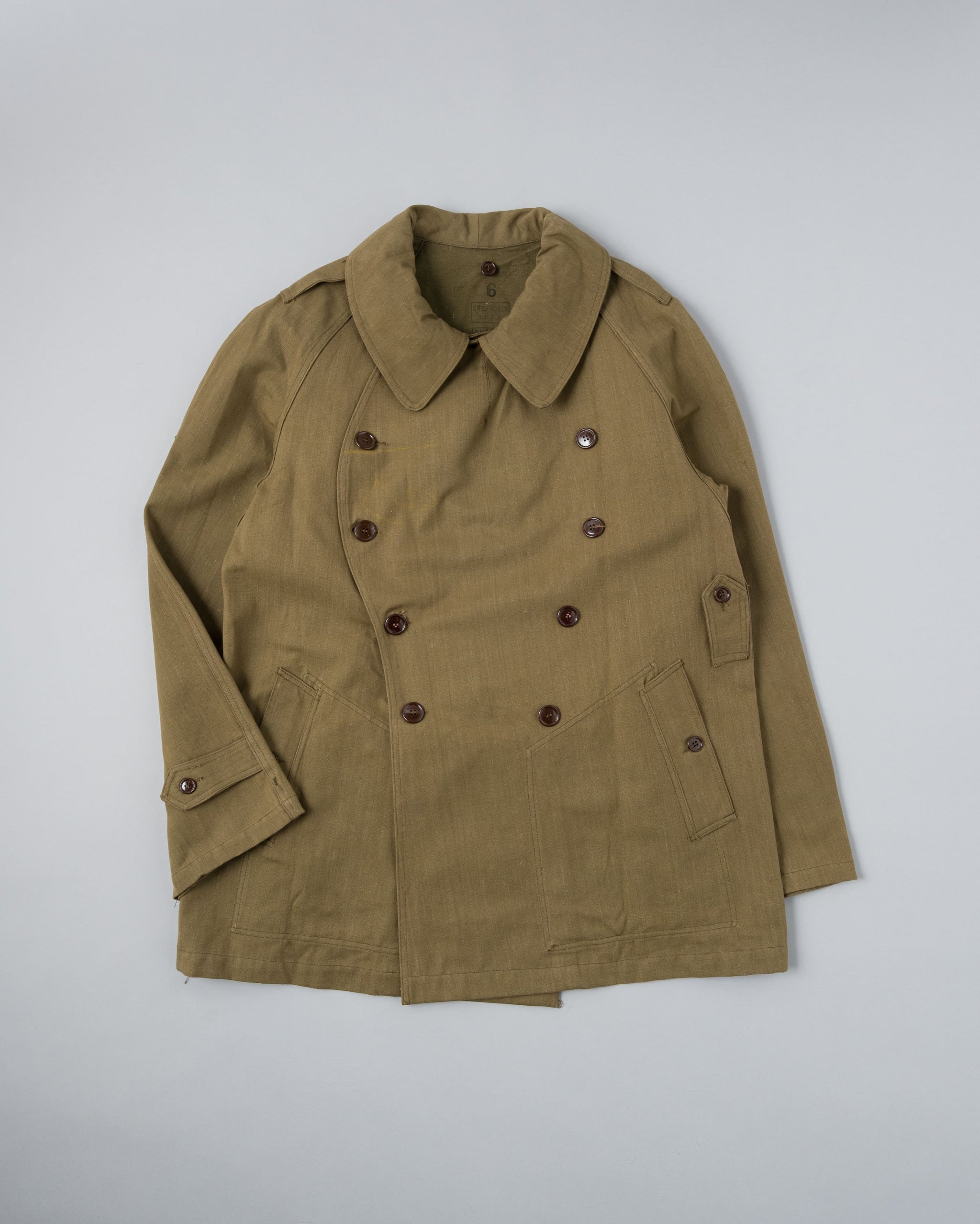 50's】French Army M38 Double Breasted Motorcycle Jacket Size.6 "2nd T