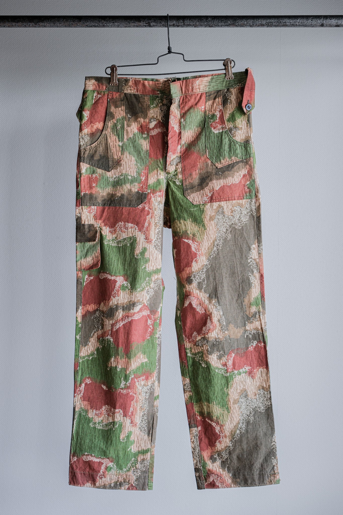 60's】Czechoslovakian Army Sumpfmuster Pattern Camouflage Trousers "L